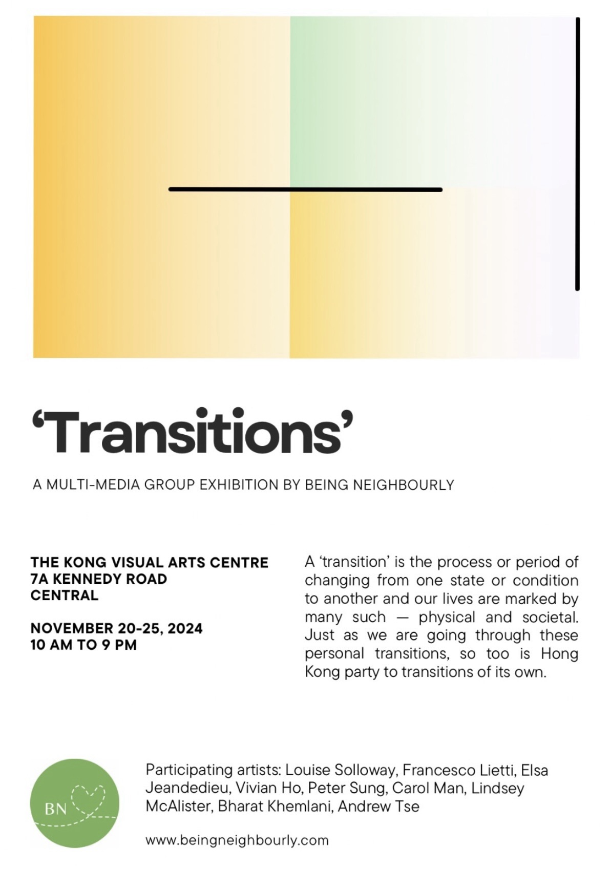Upcoming Exhibition: Transitions | CAROL MAN